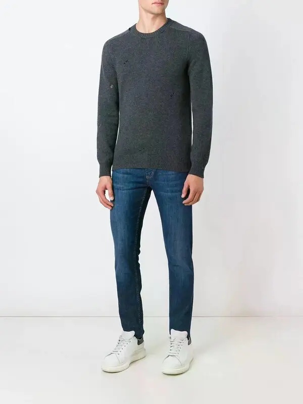 Alexander McQueen Distressed Cashmere Jumper