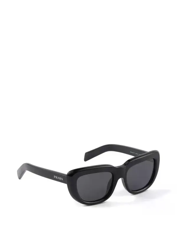 Prada Acetate Rectangle Sunglasses - Black
