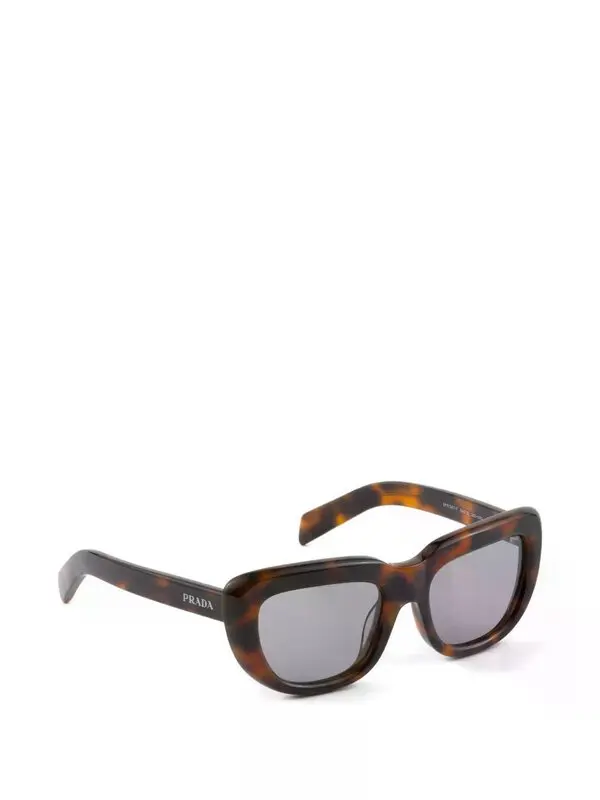 Prada Tortoiseshell Rectangle-frame Sunglasses - Brown