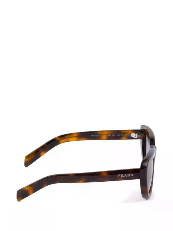 Prada Tortoiseshell Rectangle-frame Sunglasses - Brown