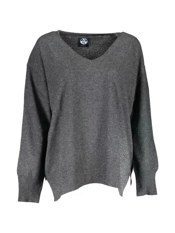 NORTH SAILS Merino Wool V-neck Sweater - Black