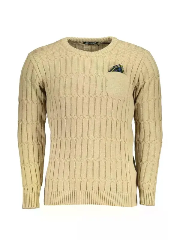 U.S. Grand Cable-knit Chest-pocket Sweater