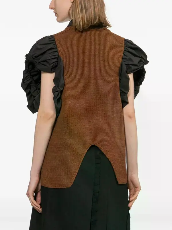 Toga Faux-collar Ruffled Top