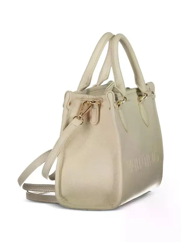 MARIO VALENTINO Embossed-logo Pebbled Tote Bag
