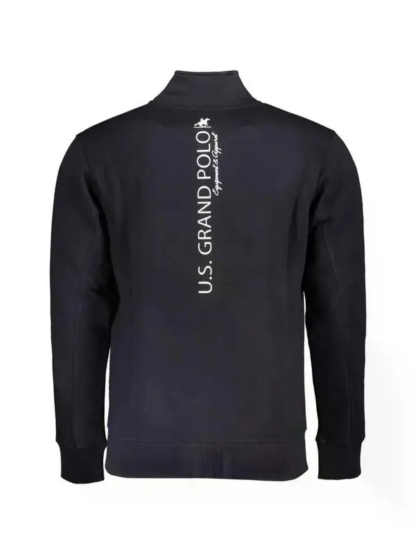 U.S. Grand High-neck Zip-up Sweater