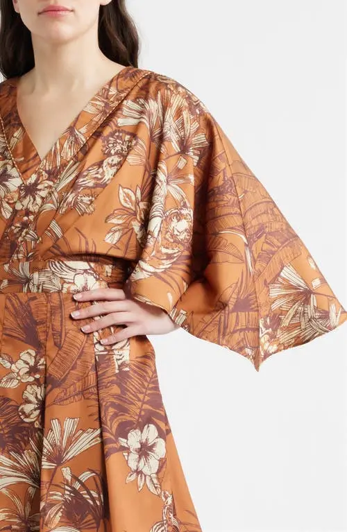 CIEBON Avaele Floral Wrap Dress