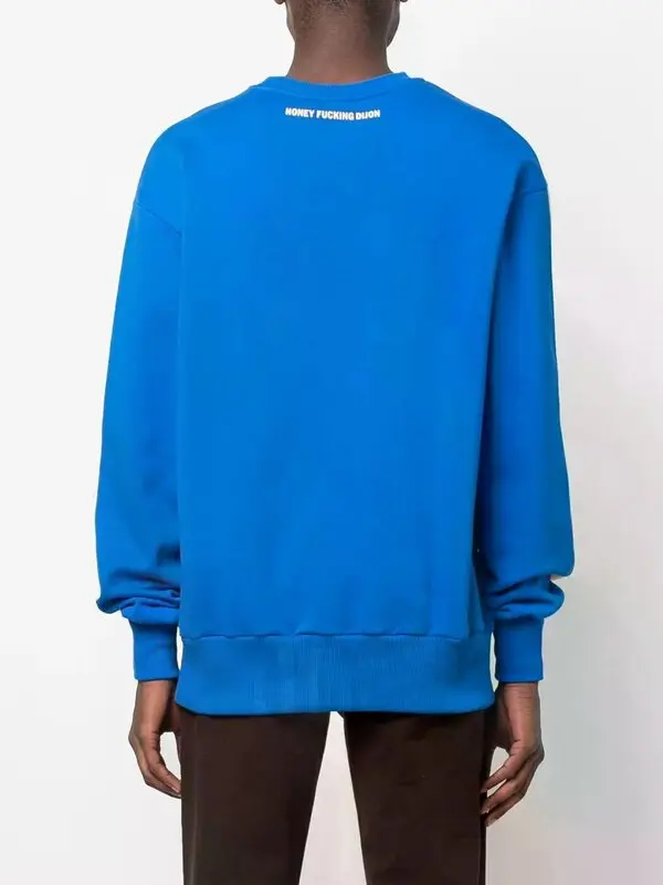 HONEY FUCKING DIJON Two-tone Logo-print Sweatshirt