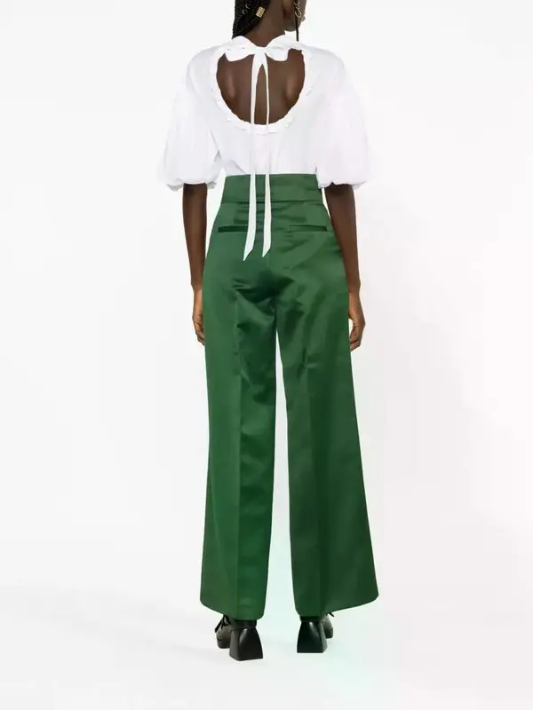 Viktor & Rolf Pleat Detailing High-waist Tailored Trousers