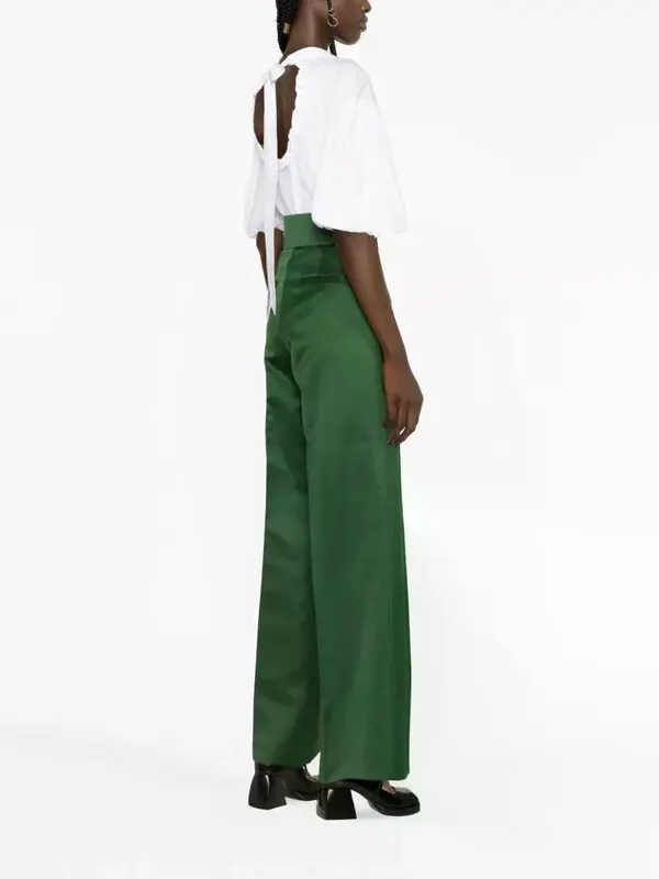 Viktor & Rolf Pleat Detailing High-waist Tailored Trousers
