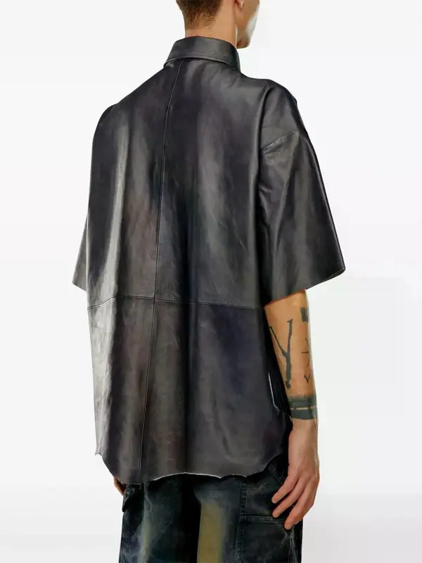 DIESEL® S-emin-lth Leather Shirt