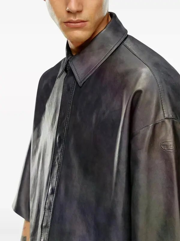 DIESEL® S-emin-lth Leather Shirt