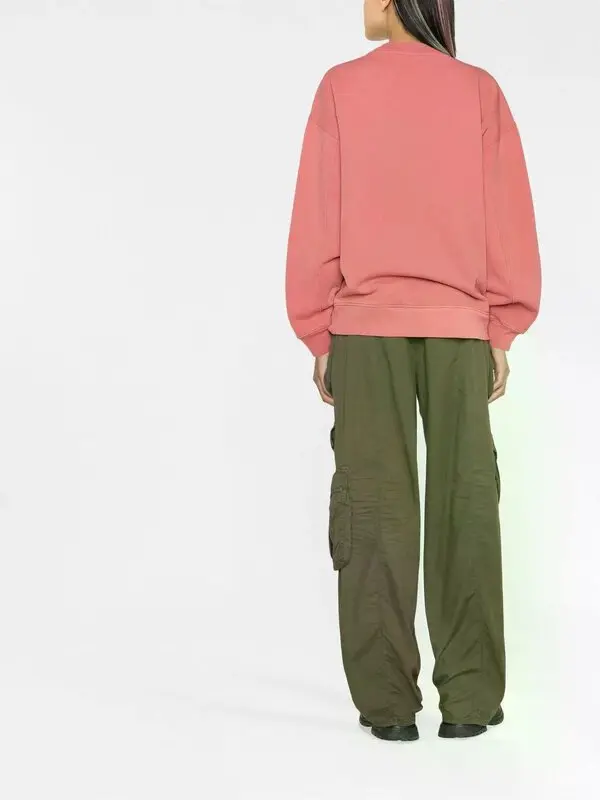 HOLZWEILER Coral Recycled Cotton Logo Print Sweatshirt