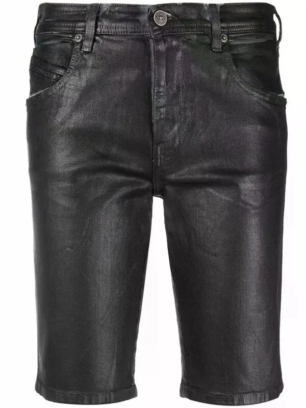 DIESEL® Wax-coated Five-pocket Shorts