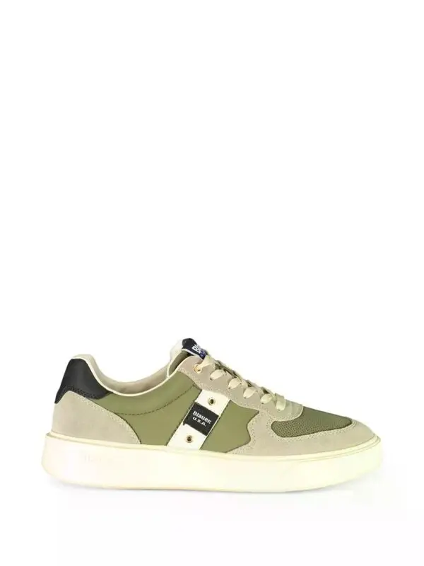 BLAUER. Suede Panelled Chunky Sole Sneakers