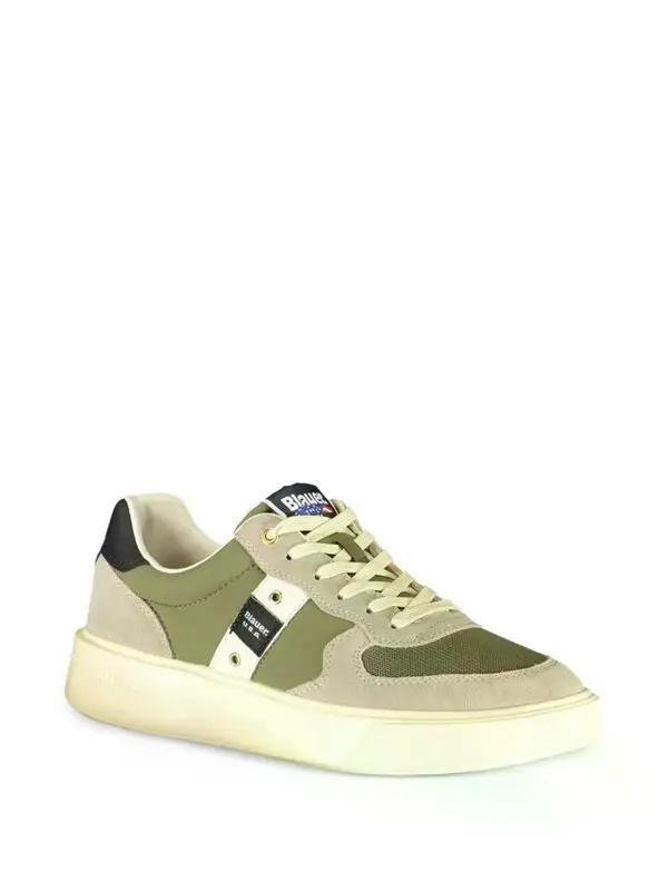 BLAUER. Suede Panelled Chunky Sole Sneakers
