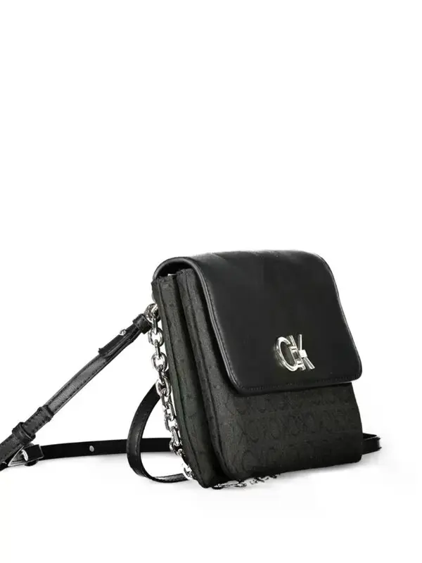 Calvin Klein Monogram Flap Crossbody Bag