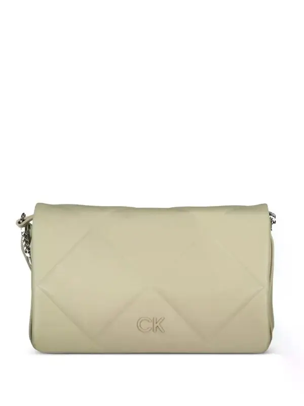 Calvin Klein Quilted Shoulder Bag With Logo