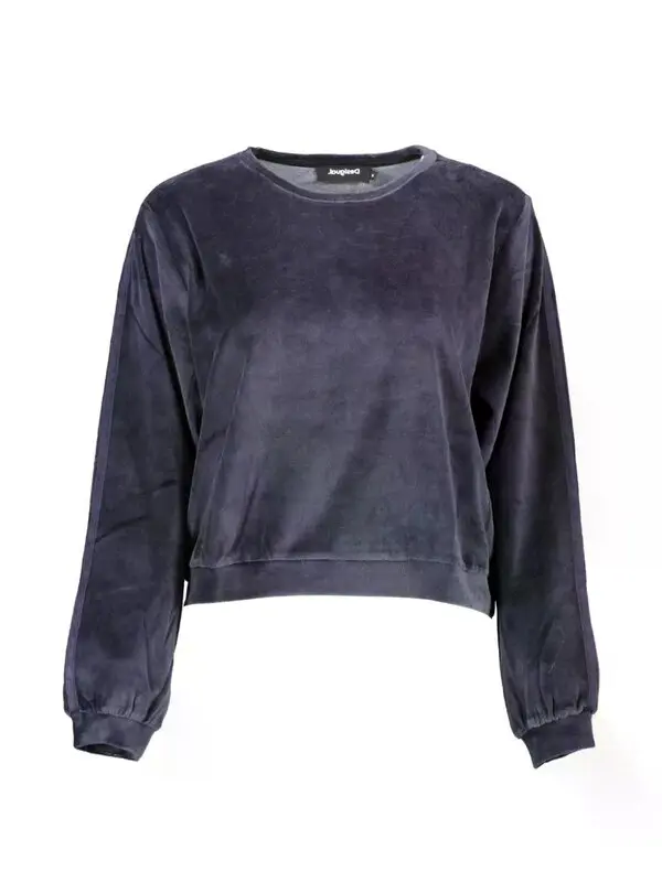 Desigual Velour Relaxed Fit Sweatshirt