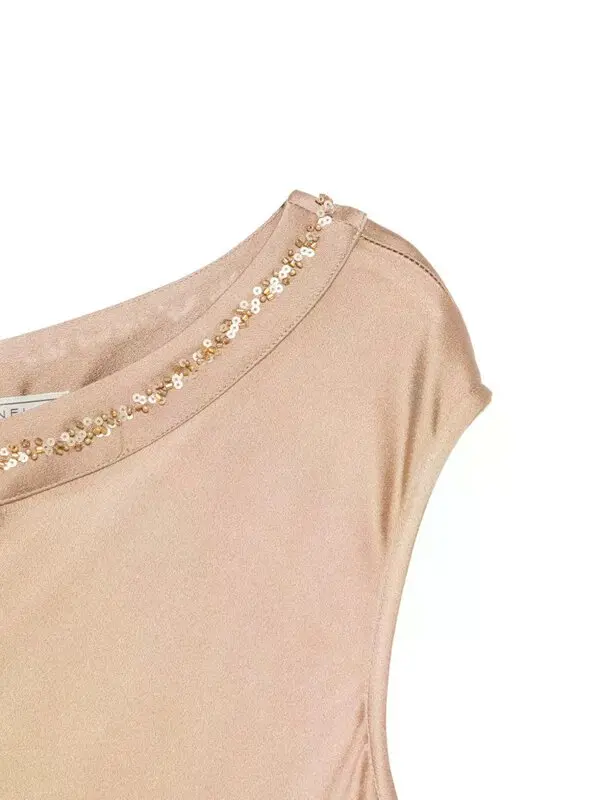 Antonelli Firenze Maxwell Sequin-embellished Maxi Dress - Neutrals
