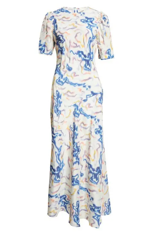Ulla Johnson Samar Abstract Print Silk Dress - Prism
