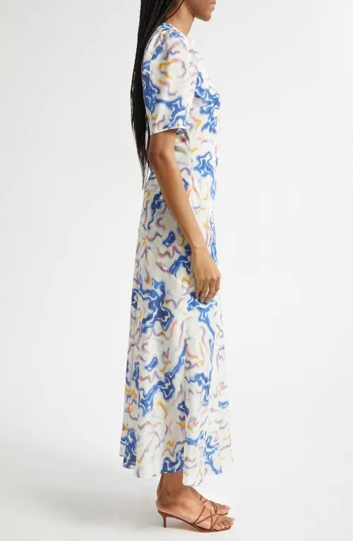 Ulla Johnson Samar Abstract Print Silk Dress - Prism