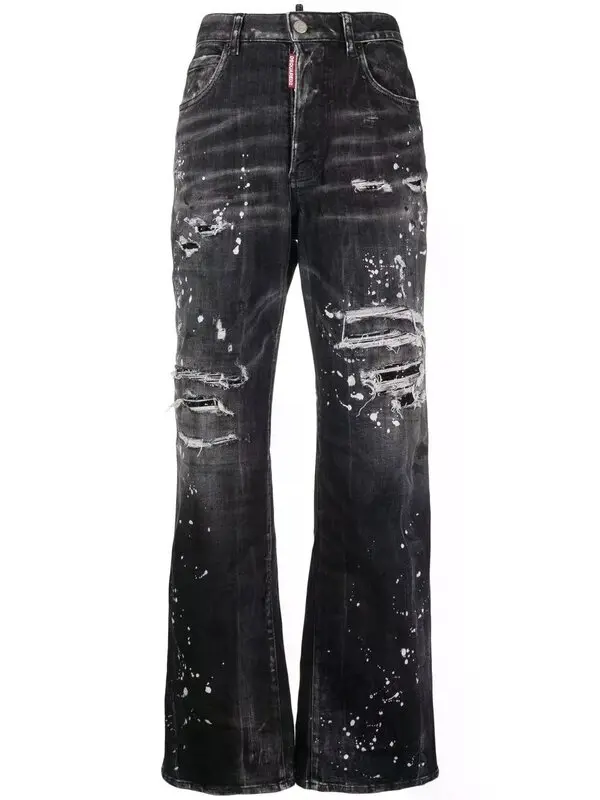Dsquared2 Distressed Bootcut Jeans