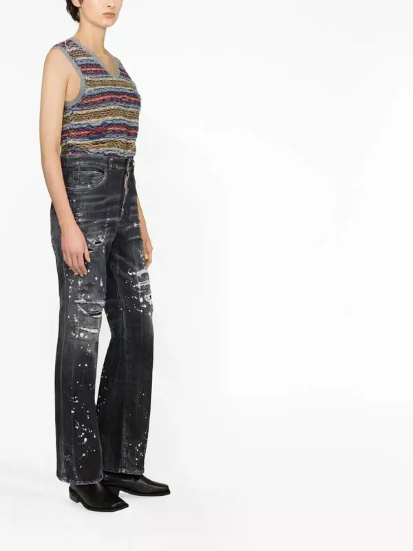 Dsquared2 Distressed Bootcut Jeans