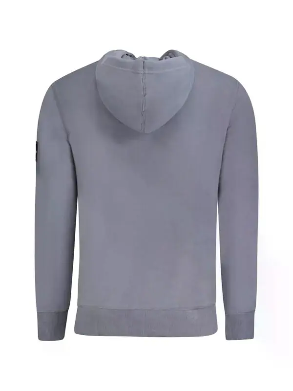 Calvin Klein Cotton Logo Patch Hoodie - Blue