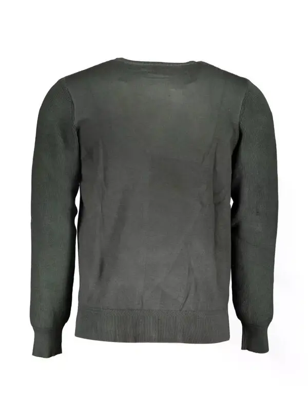 U.S. Grand Ribbed-knit Crew-neck Sweater