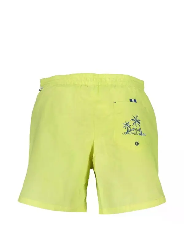 NORTH SAILS Palm-tree Print Swim Shorts - Yellow