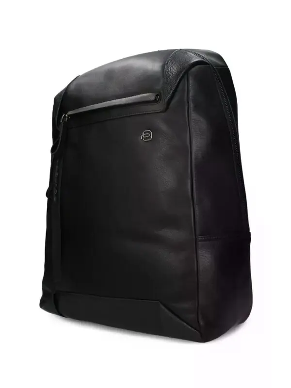 PIQUADRO Logo-plaque Leather Backpack