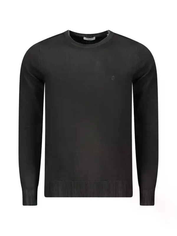 COVERI MOVING Logo-embroidered Crew-neck Sweater