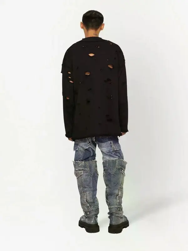 Dolce & Gabbana Embroidered Tulle Sweatshirt