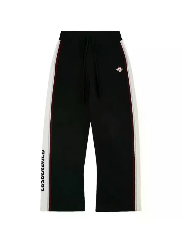 Casablanca Stripe Merino Pants - Black