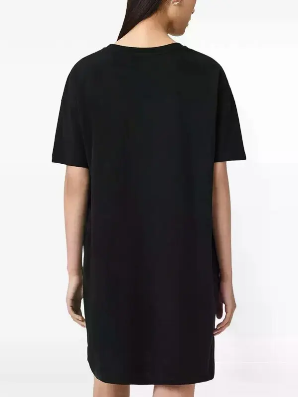 ALLSAINTS Leopard Print Graphic T-shirt Dress