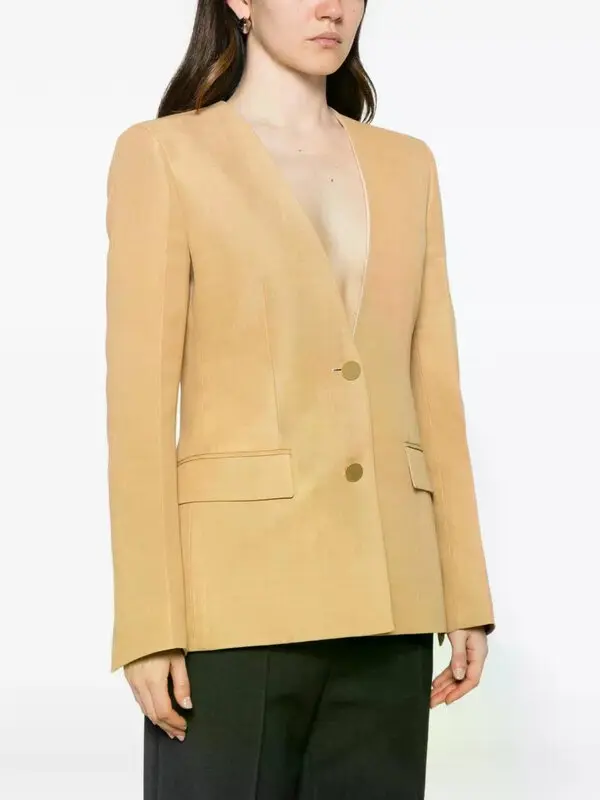 Alberta Ferretti Collarless Blazer