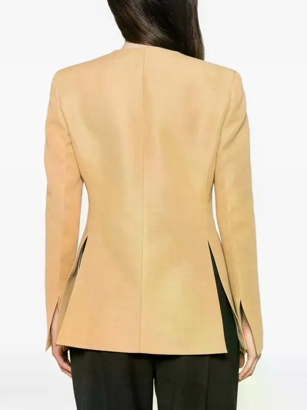 Alberta Ferretti Collarless Blazer