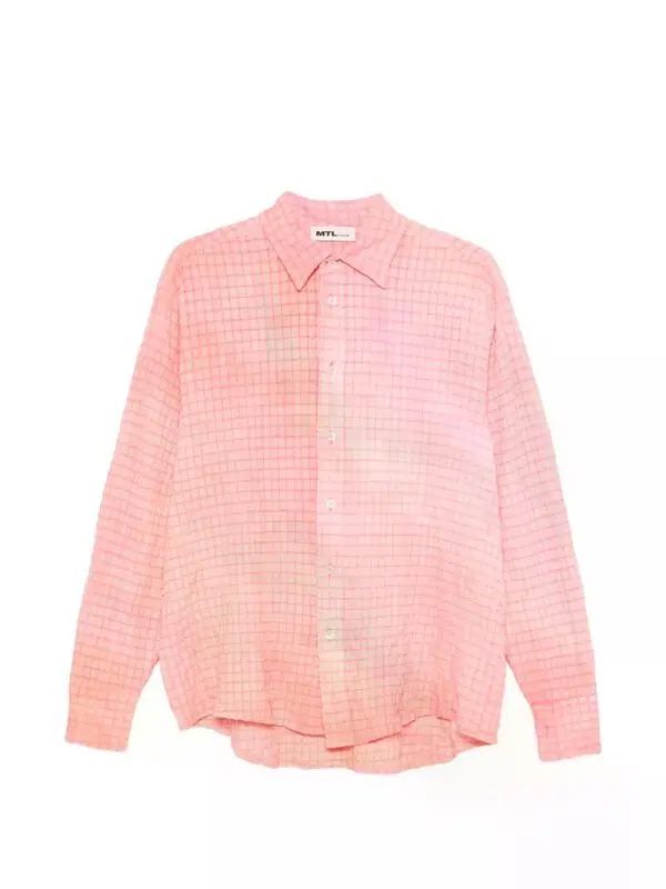 MTL STUDIO Sporco Jacquard Check Shirt