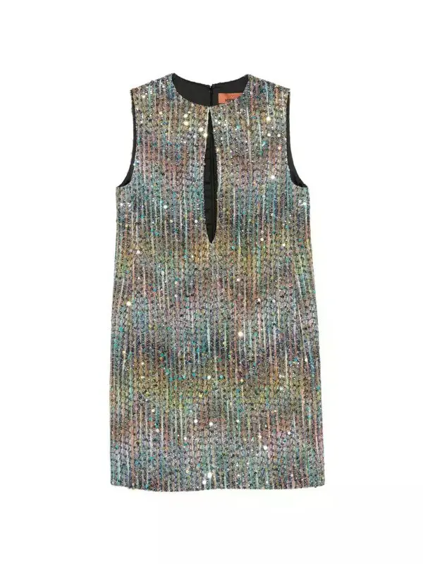 Missoni Sequin-embellished Metallic-thread Mini Dress - Pink