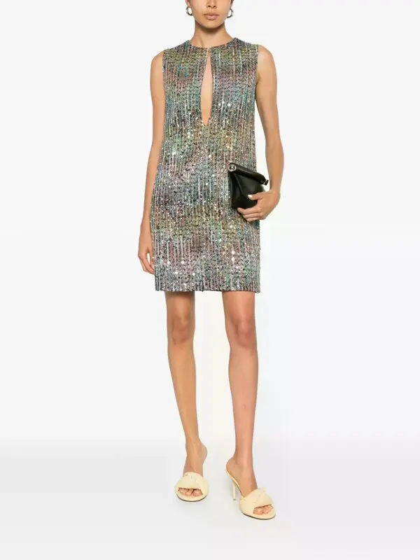 Missoni Sequin-embellished Metallic-thread Mini Dress - Pink