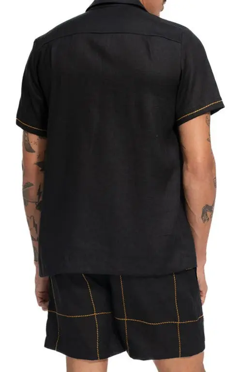 Agua Bendita Jack Linen Camp Shirt