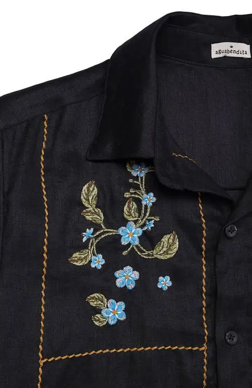 Agua Bendita Jack Linen Camp Shirt