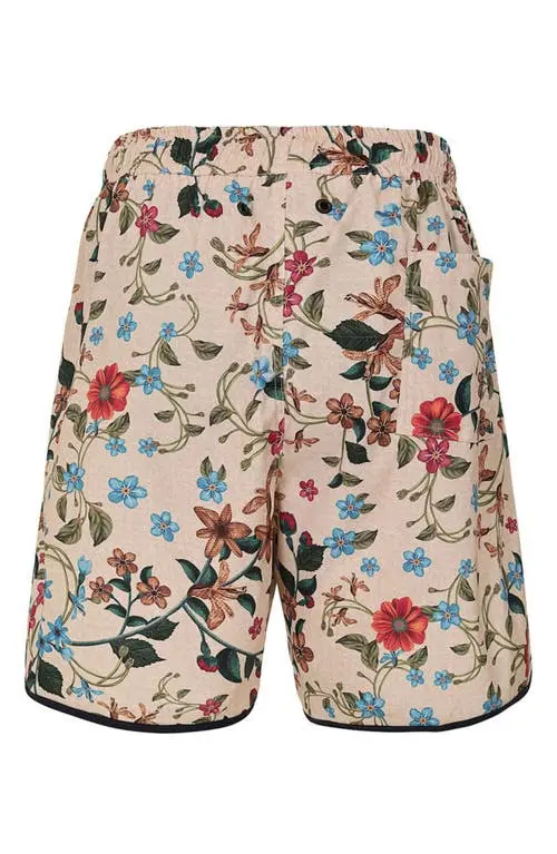 Agua Bendita Liam Swim Trunks - Beige Multi