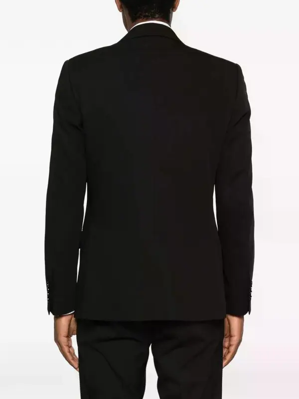 LARDINI Peak-lapel Flower-pin Blazer