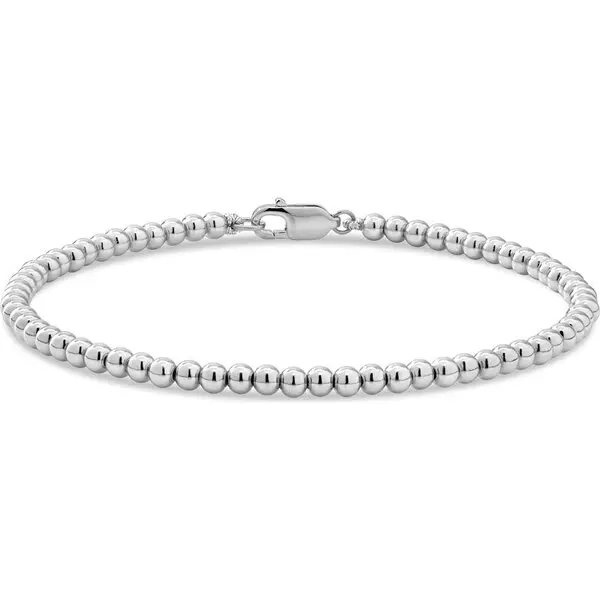 DEVATA Beaded Ball Bracelet - Silver