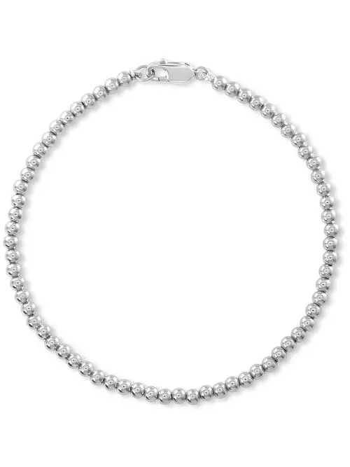DEVATA Beaded Ball Bracelet - Silver