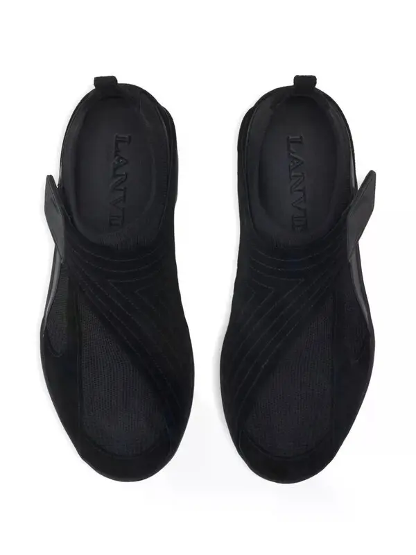 LANVIN Embossed Strap Sneakers