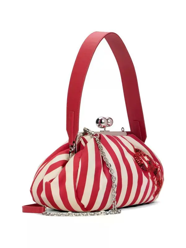 Max Mara Wkagerusia Striped Clutch