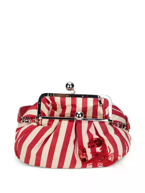Max Mara Wkagerusia Striped Clutch