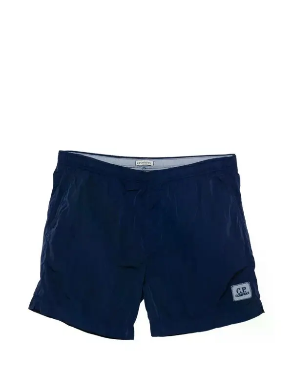 C.P. COMPANY Logo-patch Swim Shorts - Blue